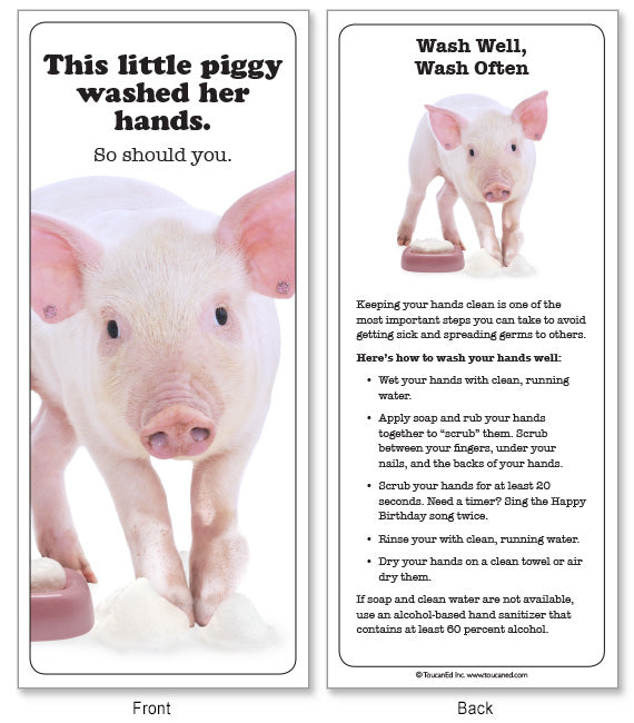 This Little Piggy Washed Her Hands Poster and/or Fact Cards – ToucanEd